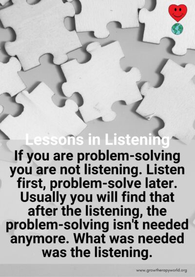 HOW TO LISTEN LIKE A THERAPIST - Growtherapy